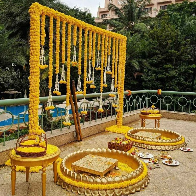 Simple Haldi Decor Ideas - Wedding Secrets