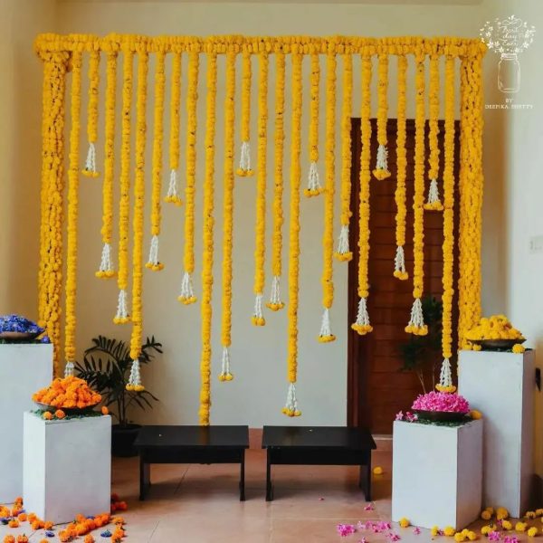 Beautiful & budget-friendly haldi decoration ideas at home - Wedding ...