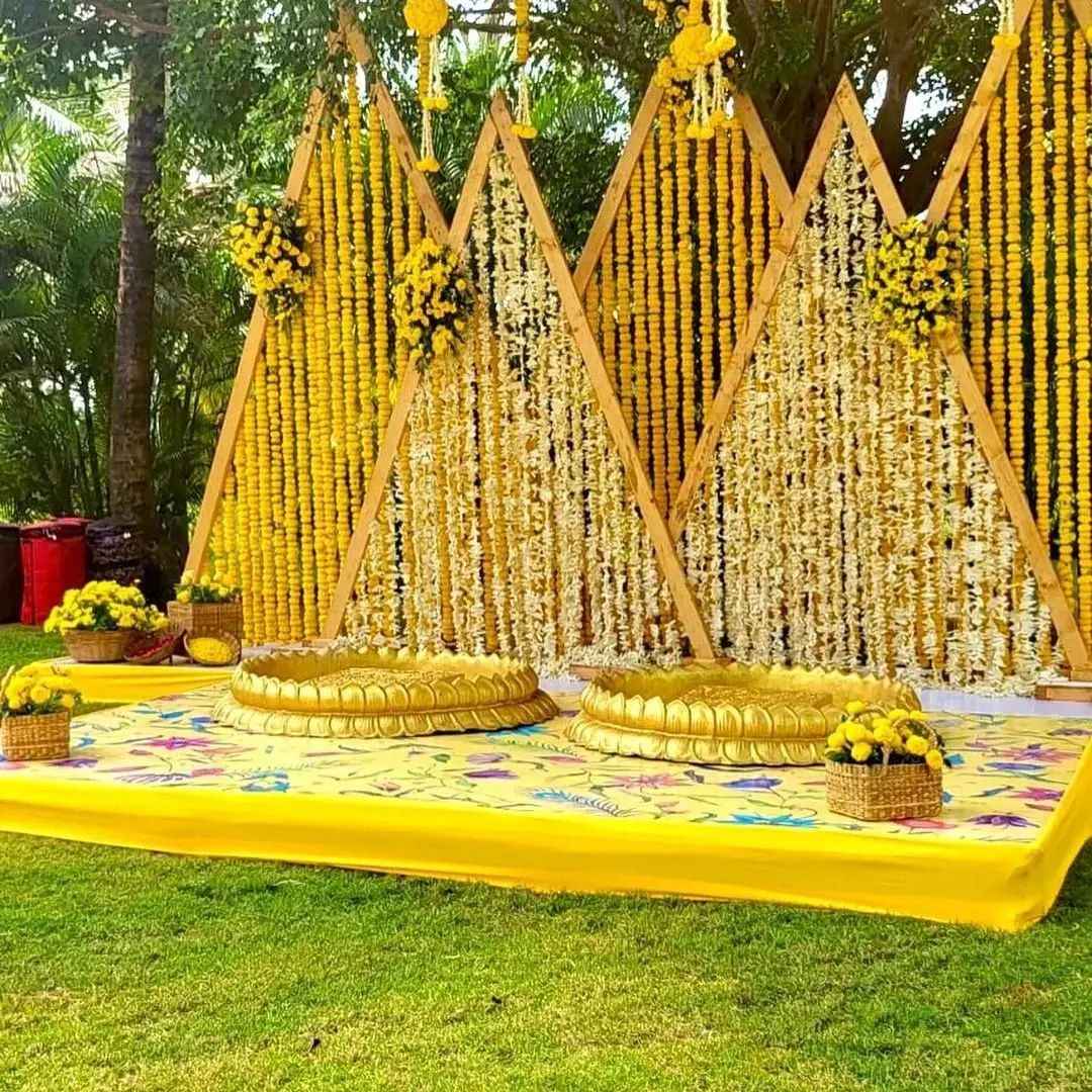 Simple Haldi Decor Ideas - Wedding Secrets