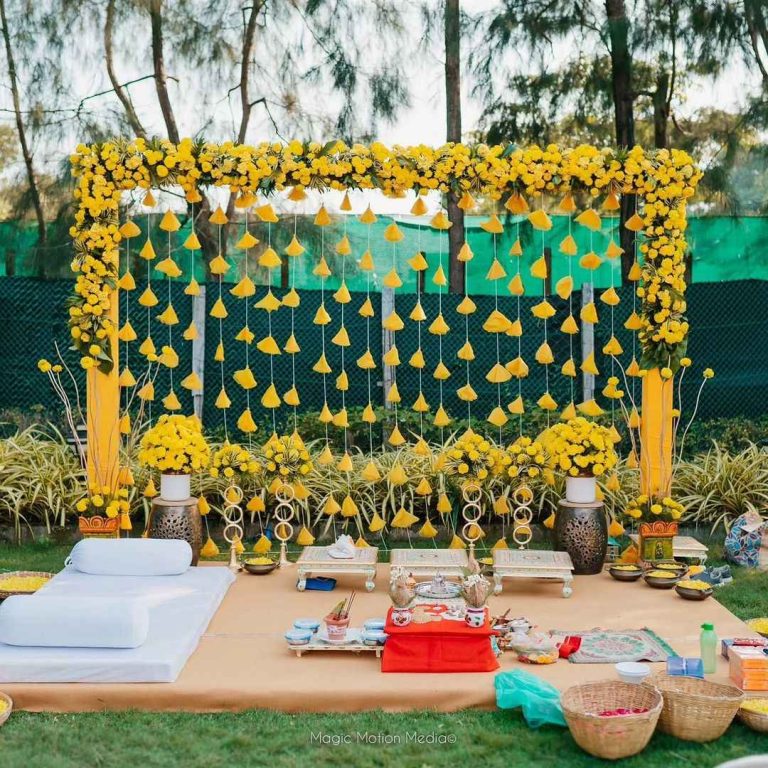 Simple Haldi Decor Ideas - Wedding Secrets