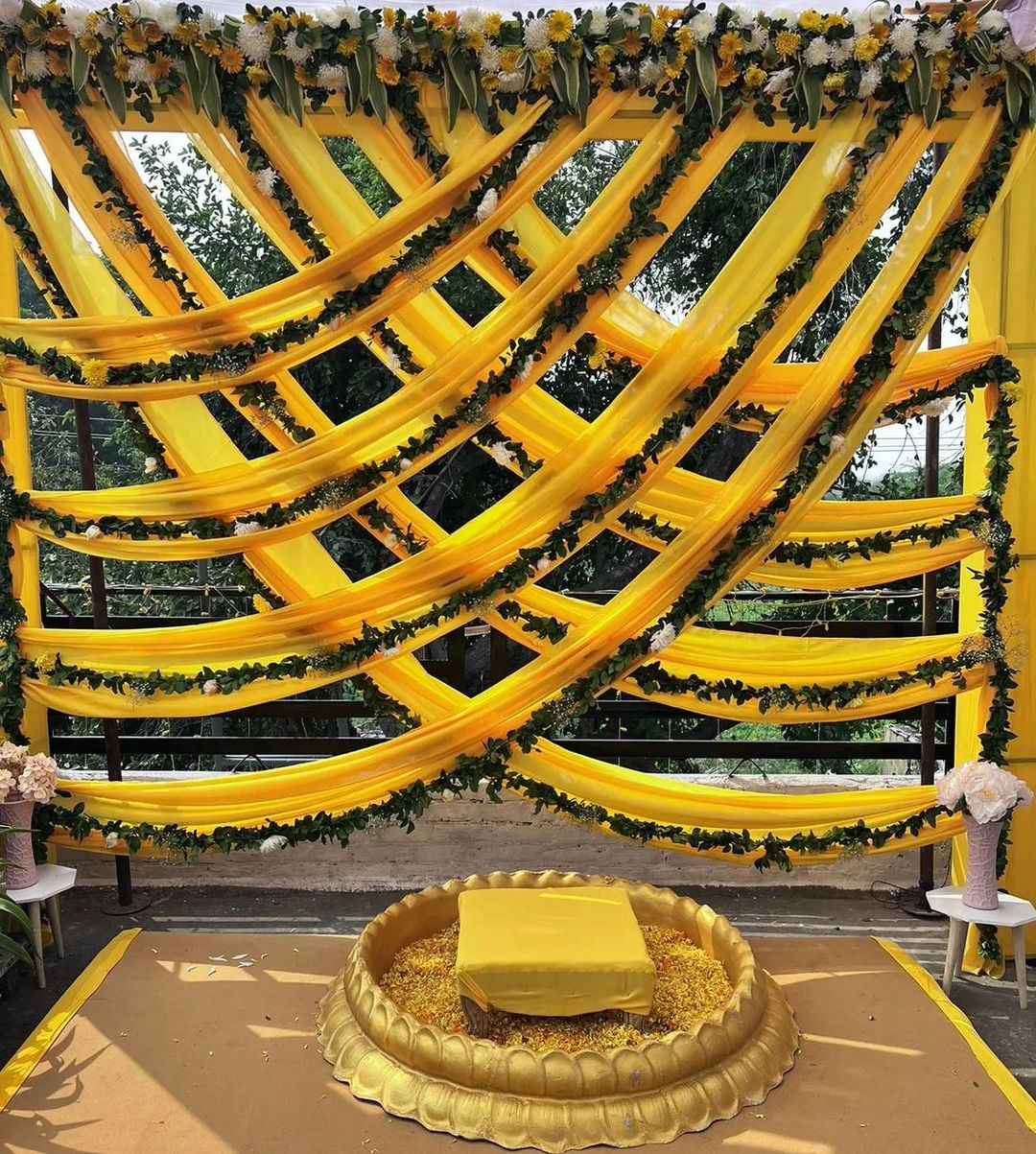 Simple Haldi Decor Ideas - Wedding Secrets