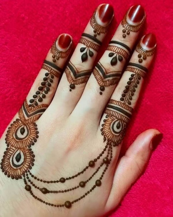 23 Unique Back Hand Finger Mehndi Designs - Wedding Secrets