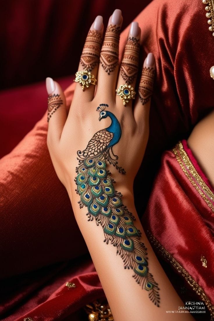 23 Gorgeous peacock mehendi designs for every type of bride! - Wedding ...